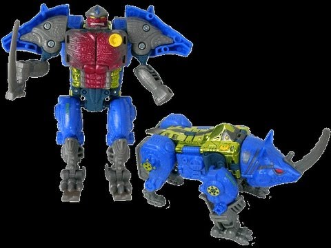 Transmetal Rhinox - Fox Kids Repaint TF Beast Wars - YouTube
