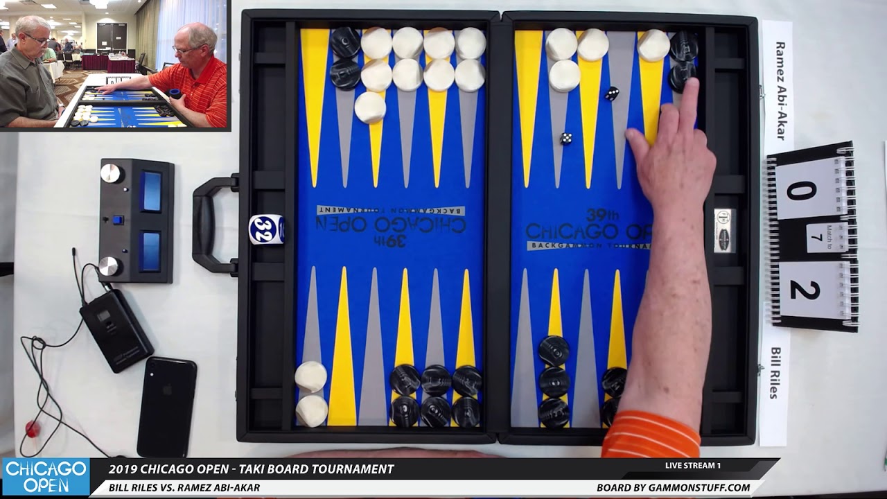 2019 Chicago - Taki Board Tournament - Bill Riles vs. Ramez Abi-Akar ...