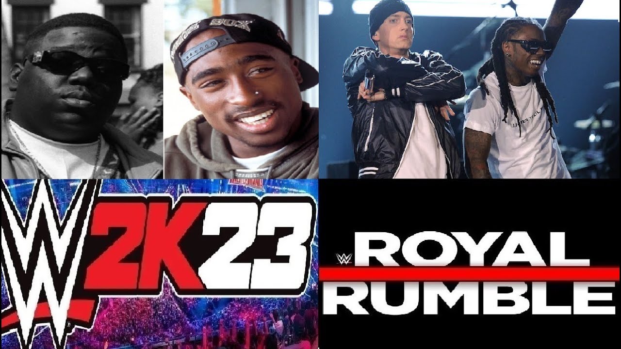 WWE 2K23 Created Superstar Royal Rumble Rappers Only - YouTube