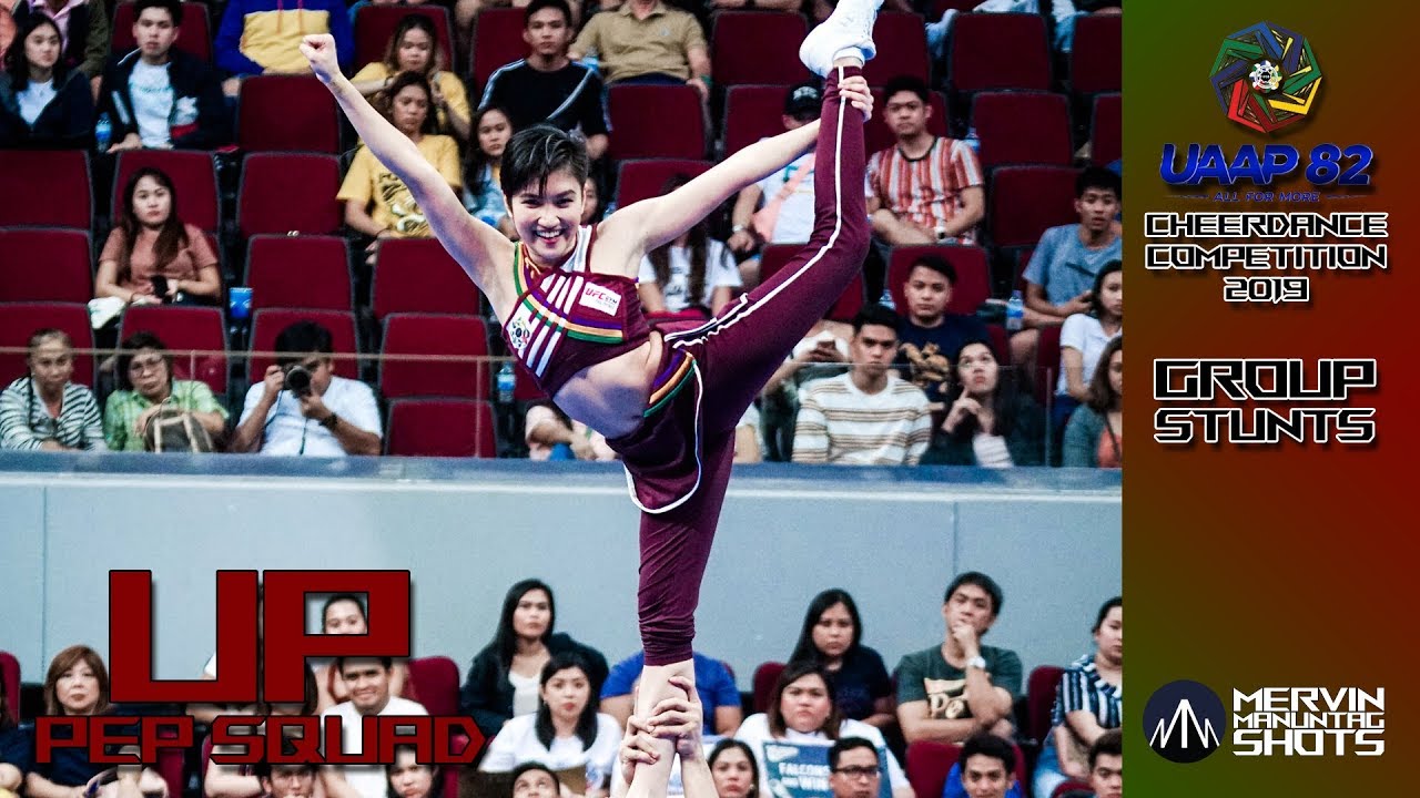UAAP CDC 2019 - UP Pep Squad - Group Stunts Full Performance - YouTube