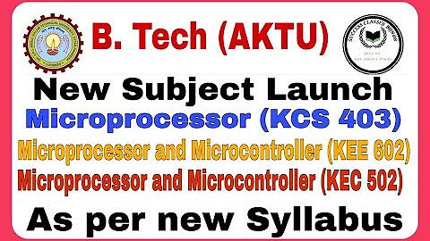 Microprocessor and Microcontroller KEC 502 - YouTube