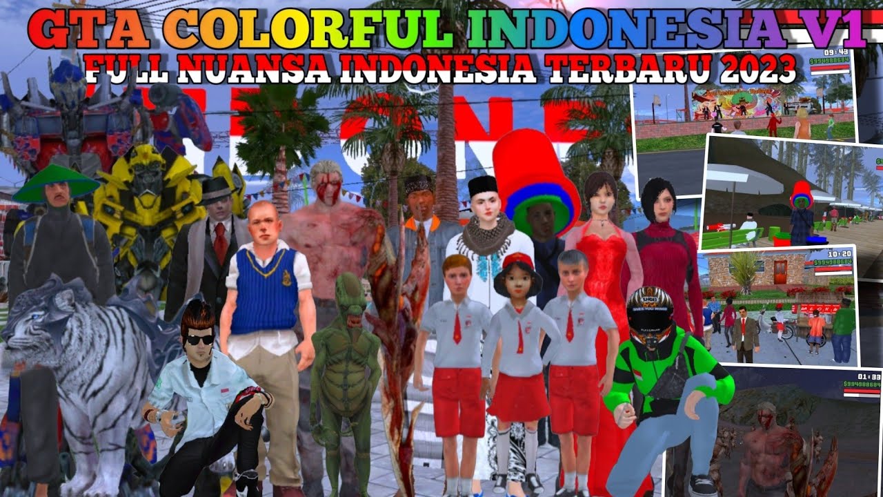 GTA COLORFUL INDONESIA V1 FULL NUANSA INDONESIA TERBARU 2023 - YouTube