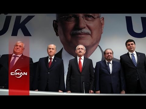 İhsanoğlu için 5 parti, ortak mutabakat metni imzaladı