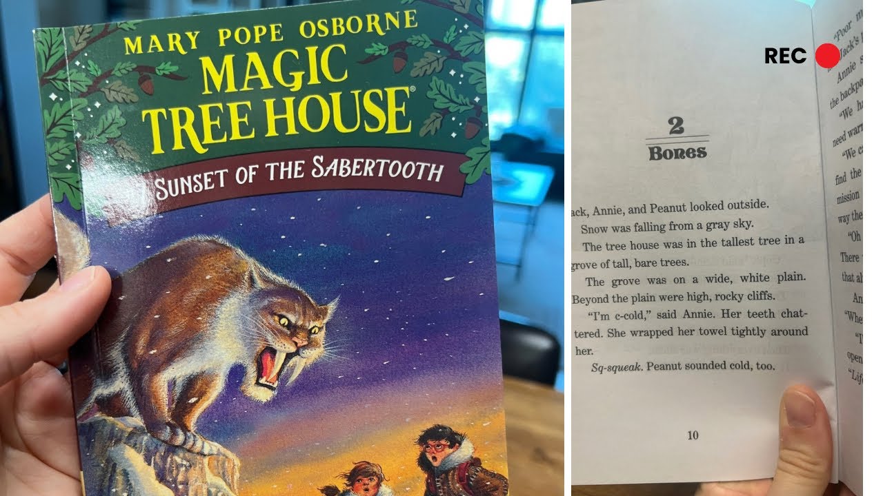 “Chapter 2 Bones” of Magic Tree House #7 Sunset of the Sabertooth by ...