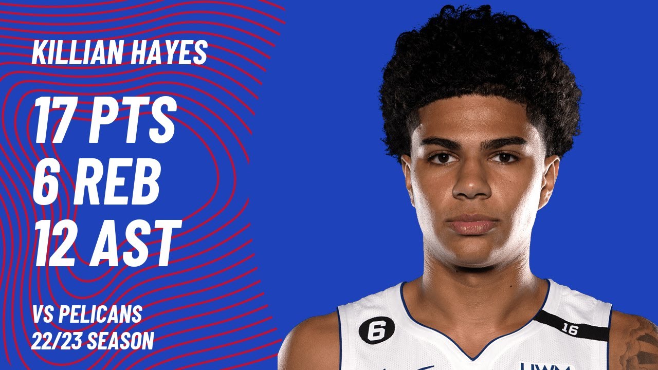 Killian Hayes vs New Orleans Pelicans | Dec 7, 2022 - YouTube