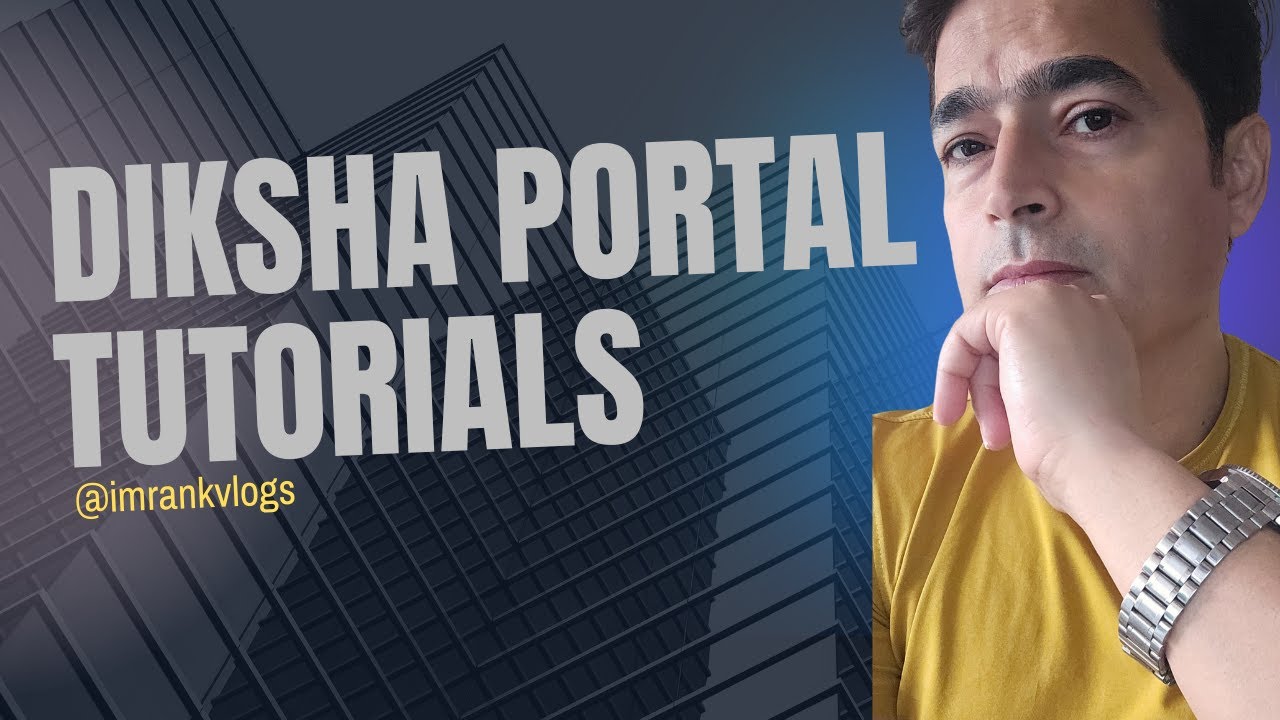 How to make user id on DIKSHA Platform | DIKSHA Tutorials | imrankvlogs ...