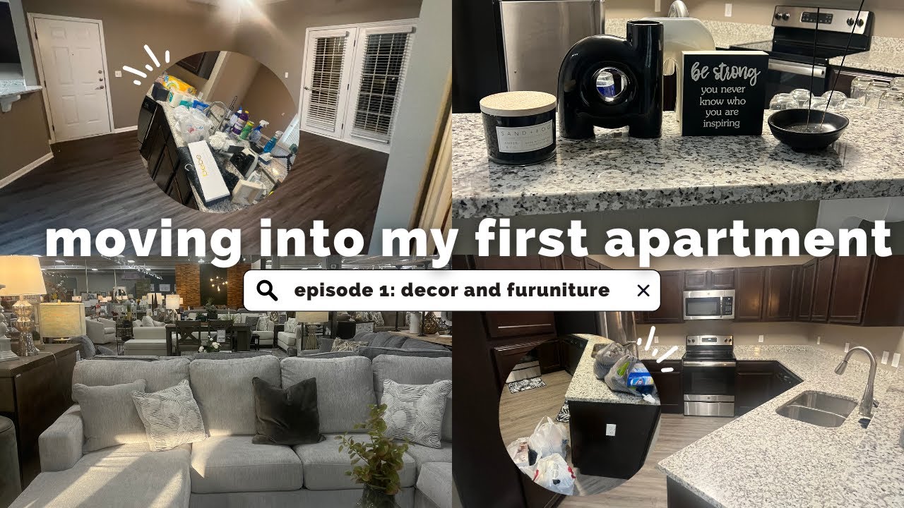 MY FIRST APARTMENT | EPISODE 1 : DECOR + FURNITURE *REALISTIC* - YouTube