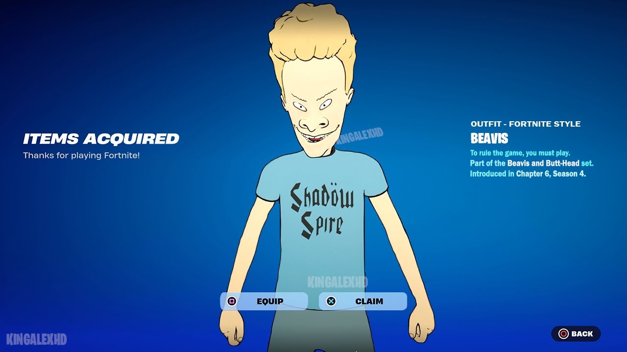 How To Get Beavis Skin NOW FREE Fortnite (Unlocked LEGO Beavis Style ...