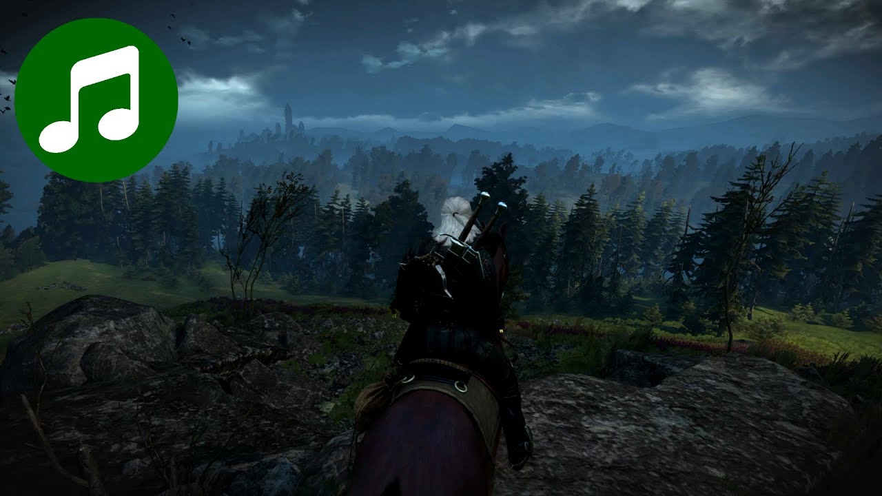 WITCHER 3 Music & Ambience 🎵 Rainy Mountain (Relaxing Gaming Music ...