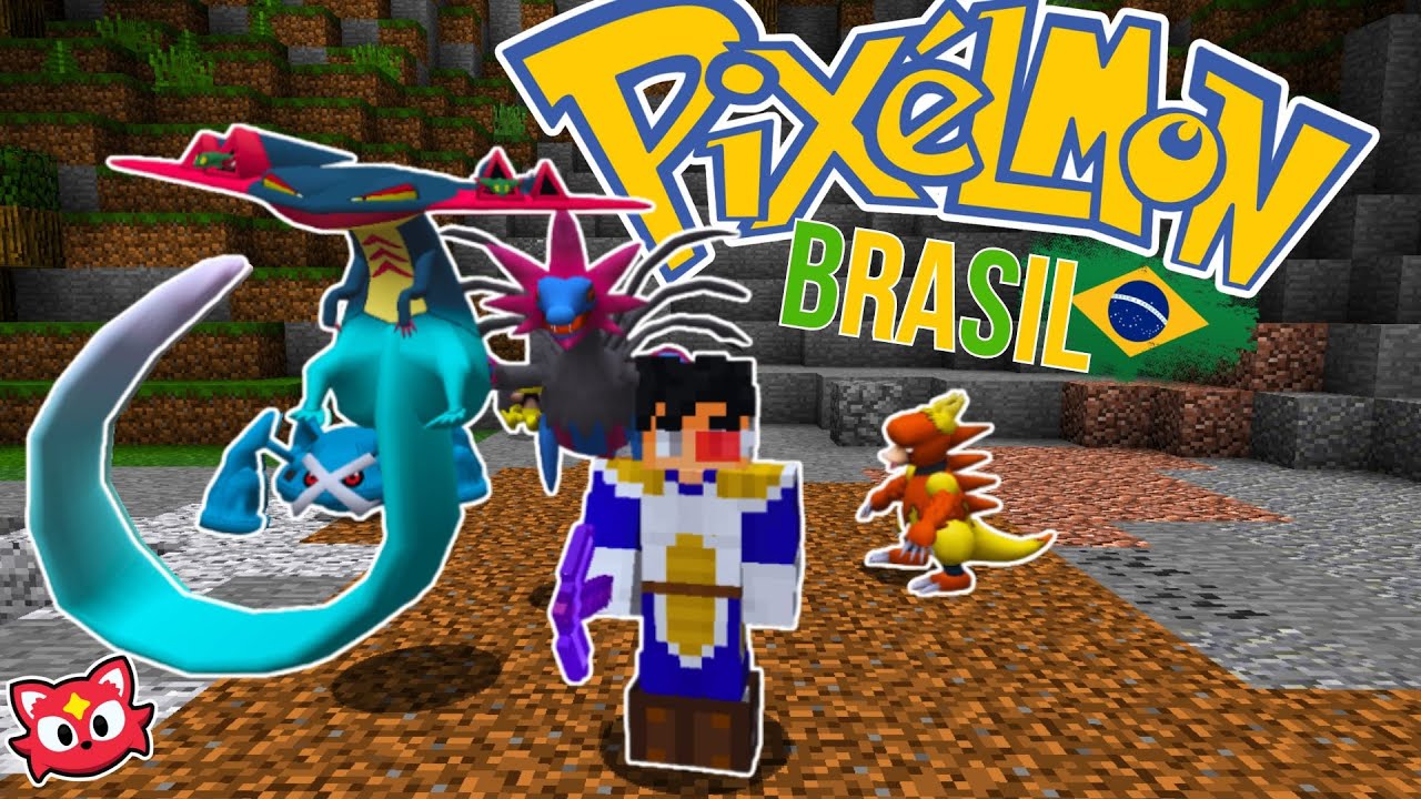PIXELMON BRASIL - PRIMEIRA VEZ JOGANDO COM A GALERA( 🔴LIVE) 🎉🎁LIVE NO ...