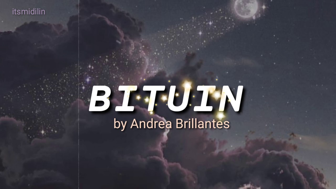 Bituin - andrea brillantes (Aesthetic lyrics) - YouTube