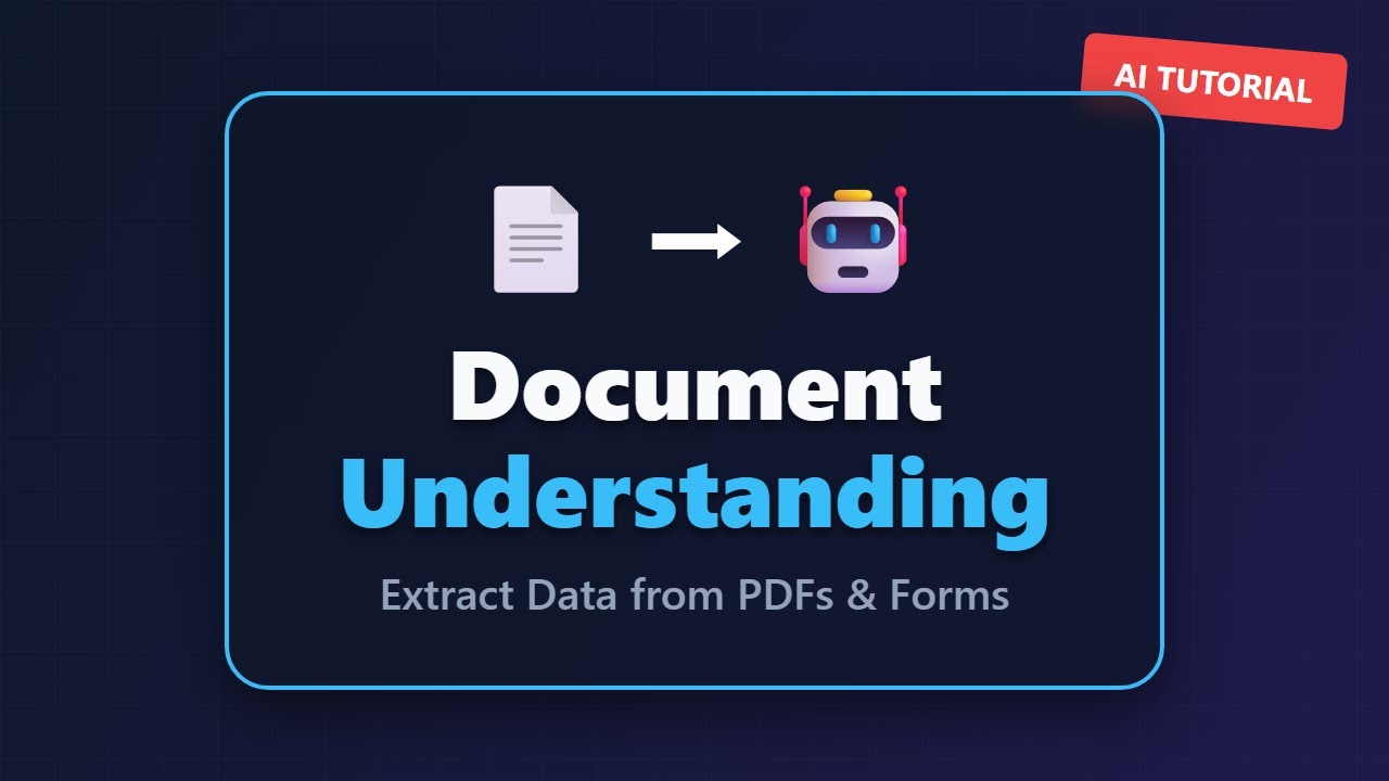 Document Understanding AI: Extract Data from PDFs & Forms - YouTube