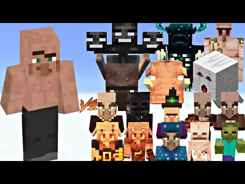Minecraft: ALL Mobs vs CHAD Villager – Ultimate Battle! - YouTube