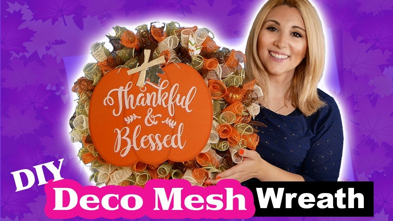 Deco Mesh Wreath Tutorial | DIY | DOLLAR TREE | Episode 35 - YouTube