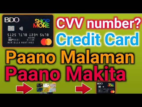 Paano makita ang CVV number ng BDO Credit Card || Saan makikita ang CVV number ng BDO Credit ...