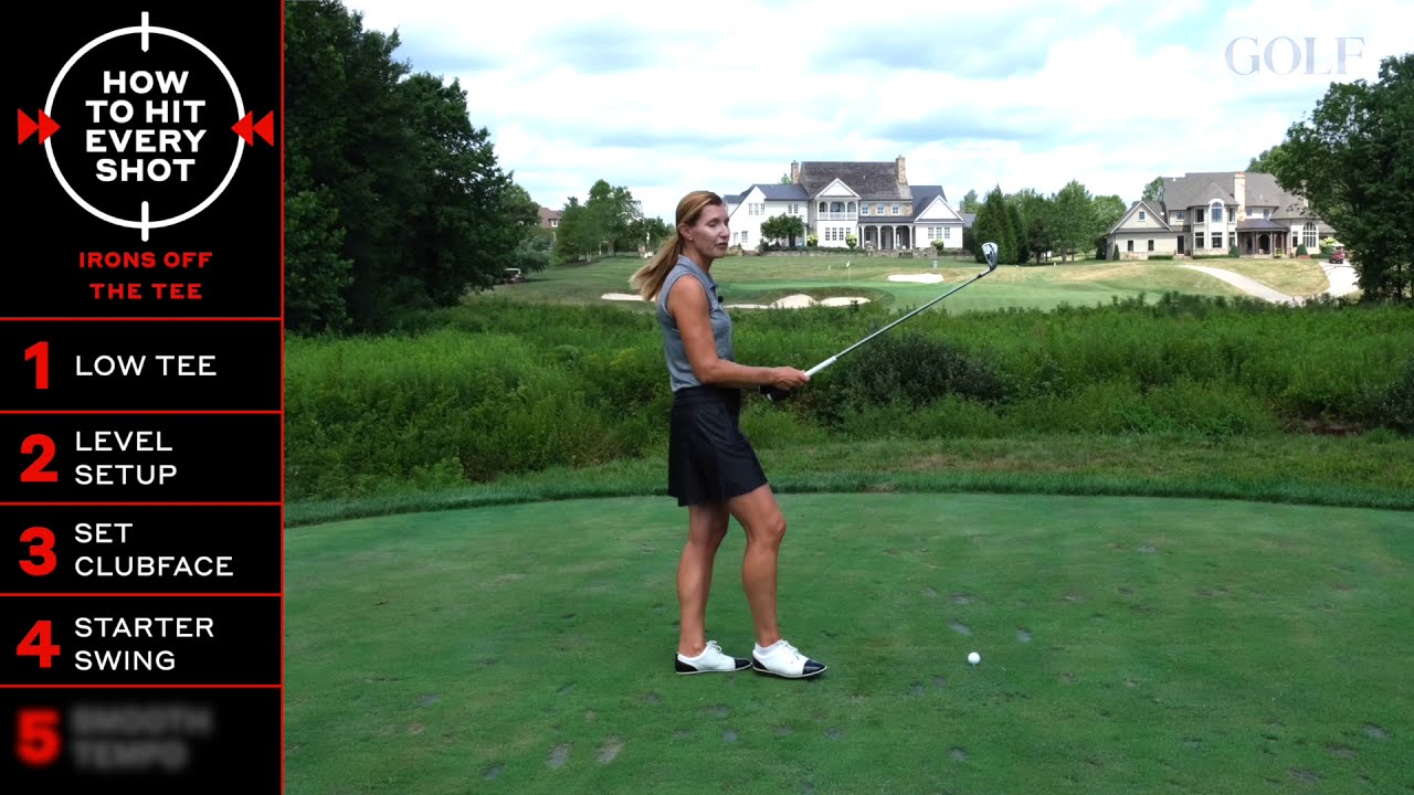 How to hit an iron off the tee: 5 tips for teeing off on a par-3 - YouTube