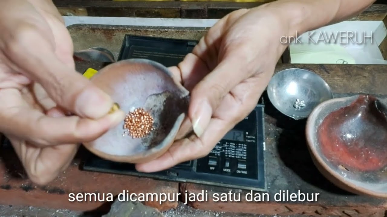 cara mencampur patri emas || komposisi adonan patri emas kada 30% - YouTube
