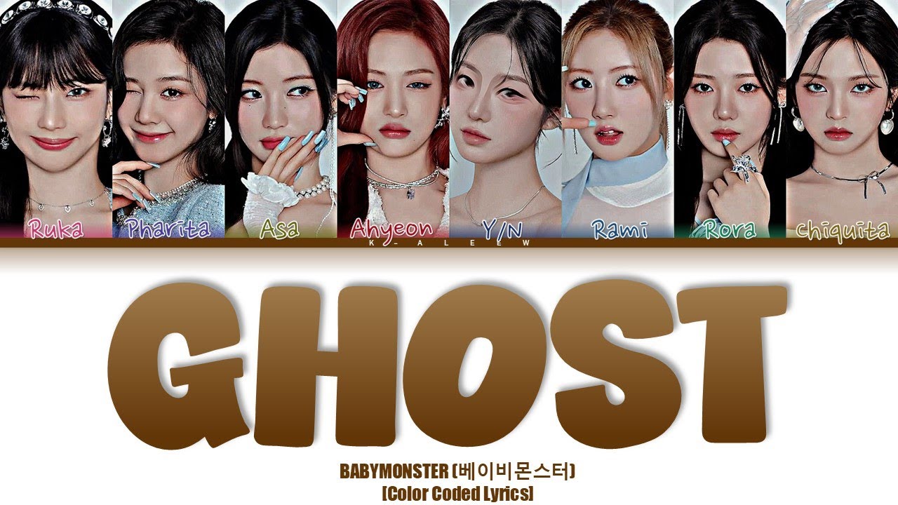 [KARAOKE] BABYMONSTER (베이비몬스터) 'Ghost' [8 Members] (Color Coded Han/Rom ...