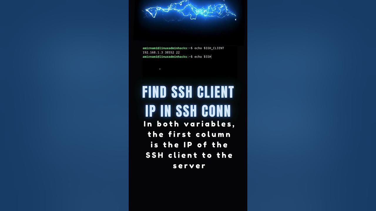 How To Find Client Ip Address In Ssh Server Linux Linuxcommands Learnlinux