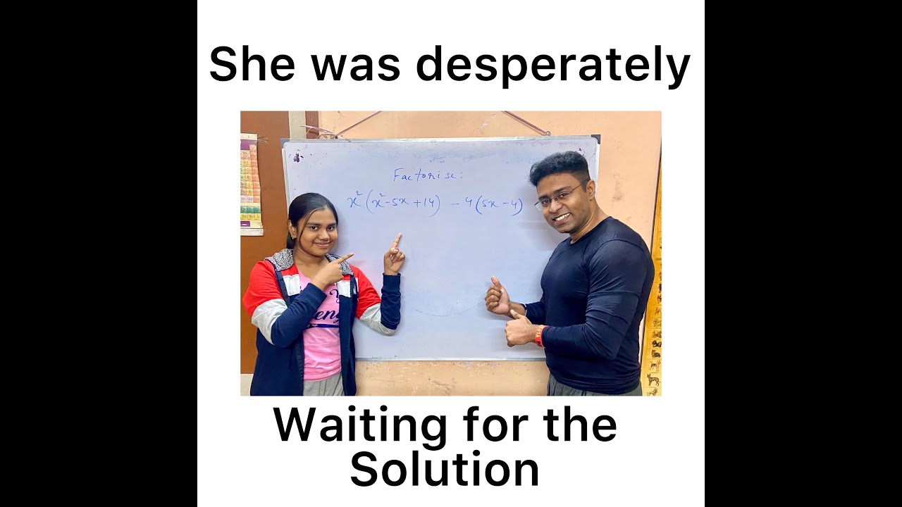 Factorise X 2 x 2 5x 14 4 5x 4 Tricky Factorisation Sum Algebra