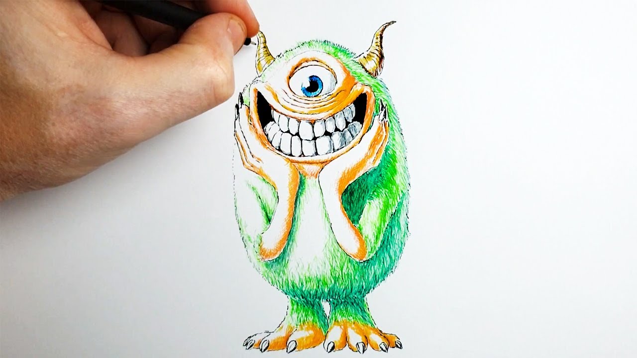 Drawing a Cute Monster: How to create a unique drawing🔥 🔥🔥 (123) - YouTube