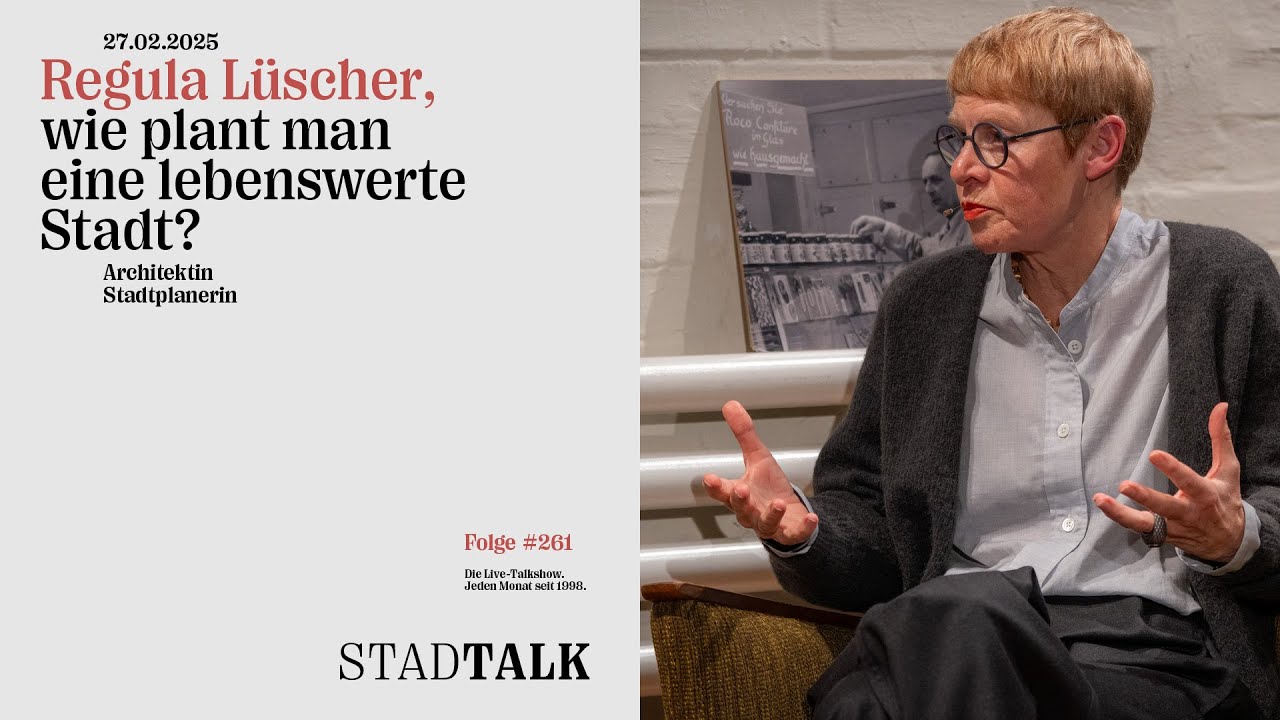 StadTalk #261 mit Regula Lüscher - YouTube