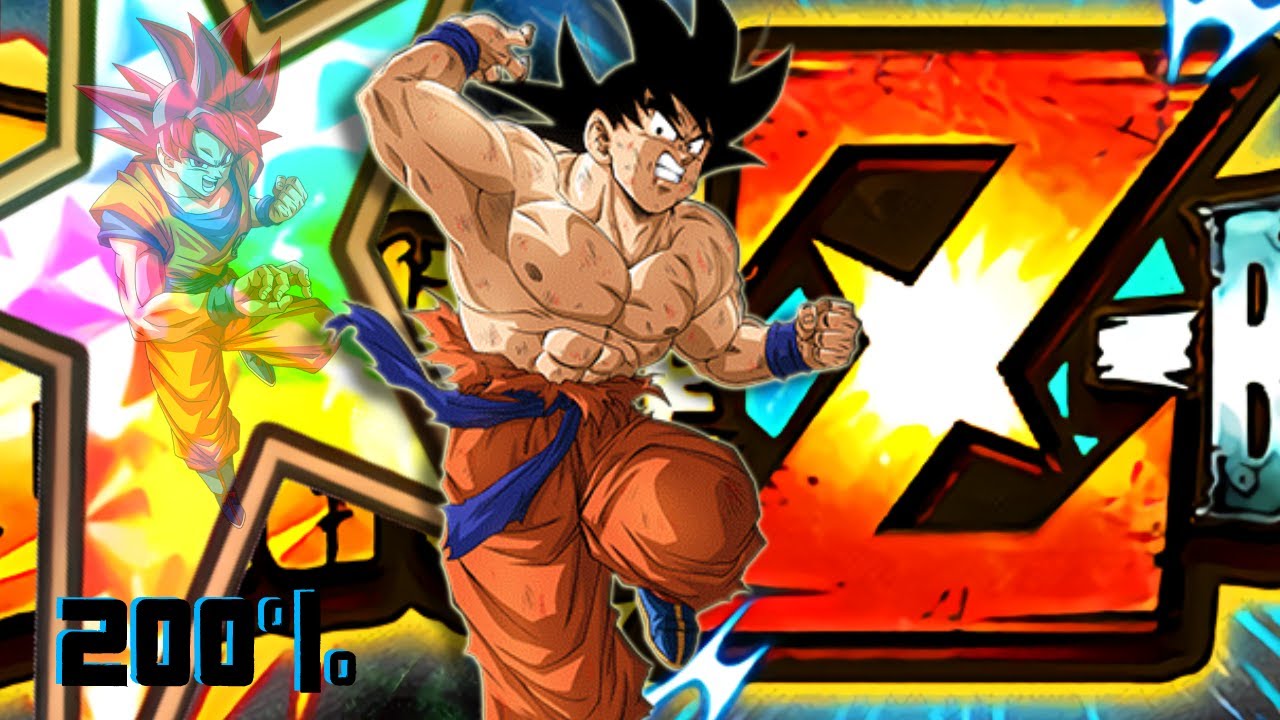 HE'S OK I GUESS... 100% PHY EZA SPIRIT BOMB GOKU 200% LEADER SKILL ...
