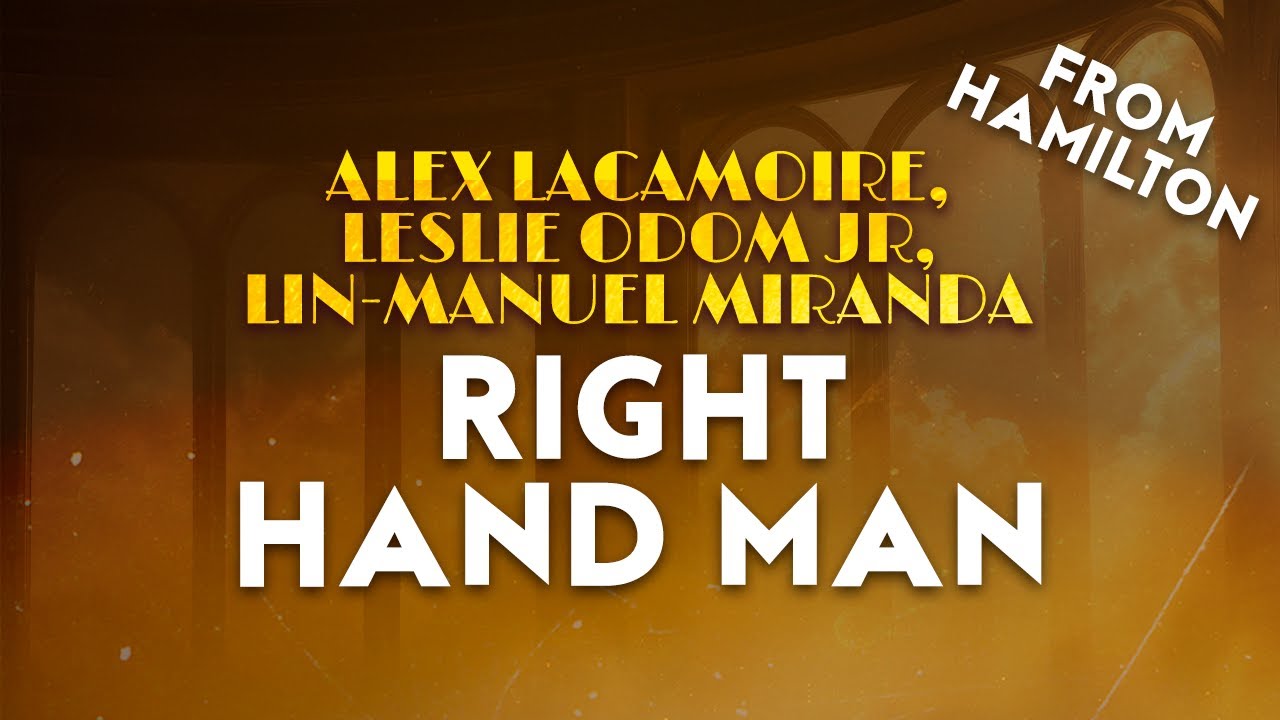 Alex Lacamoire, Leslie Odom Jr, Lin-Manuel Miranda - Right Hand Man ...