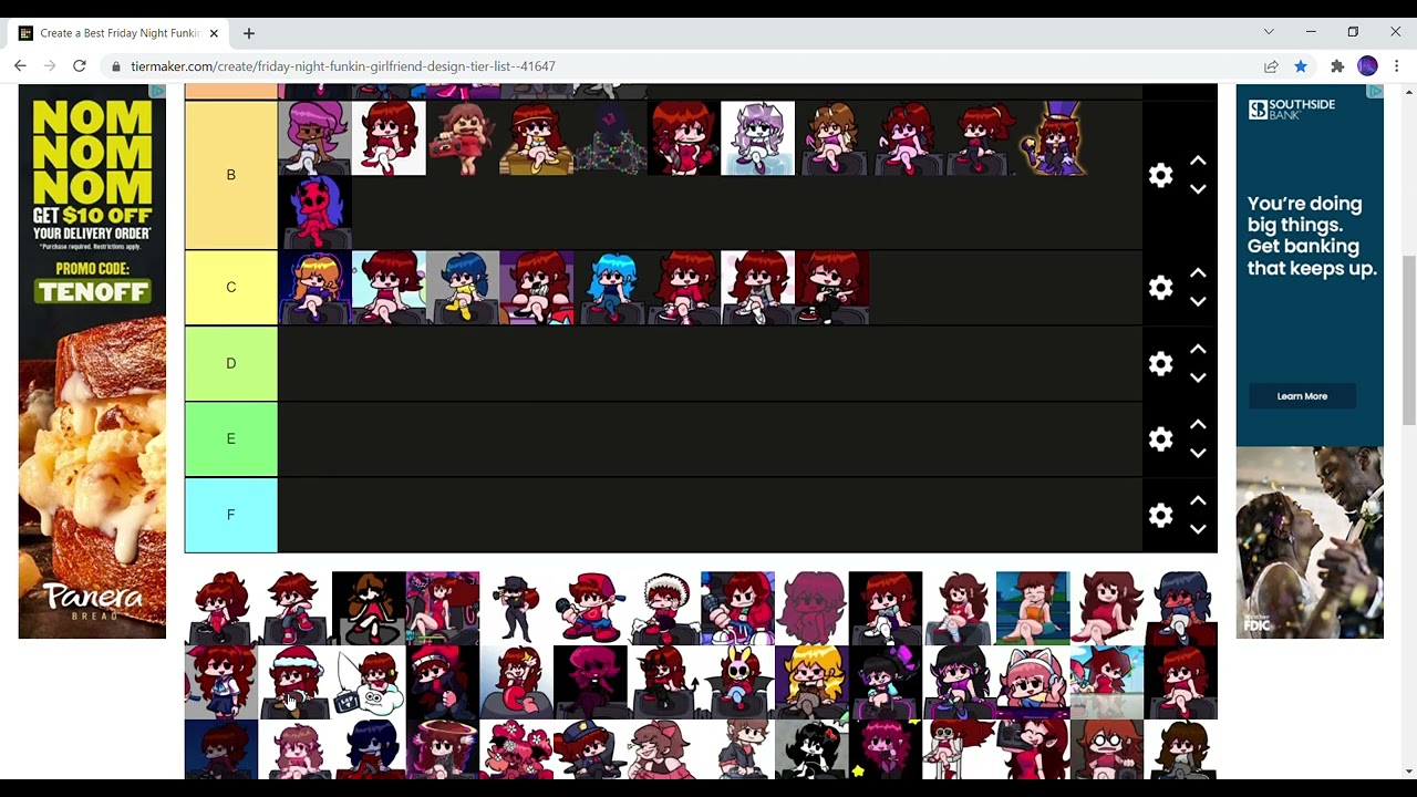 Ranking MOST of the gf's from fnf with my friend - YouTube