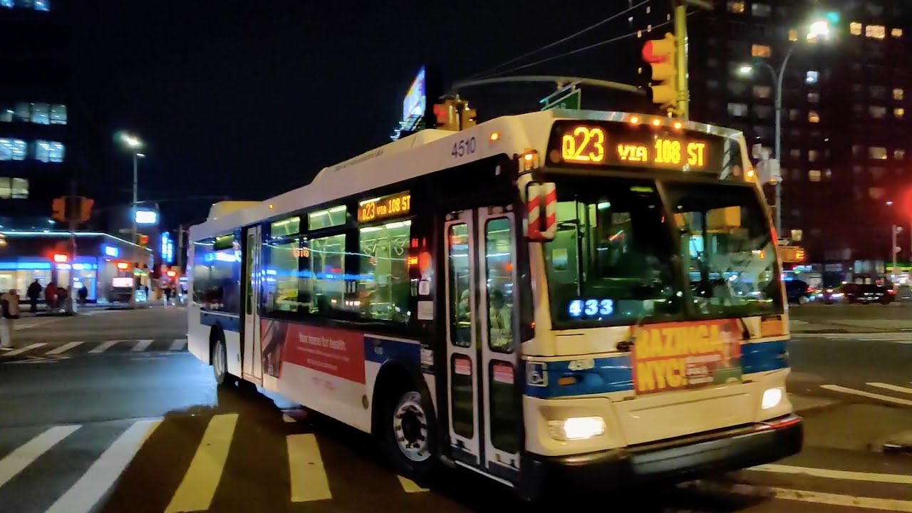 MTA Bus: Orion VII NG & New Flyer C40LF Buses Bunching on the Q23 at ...