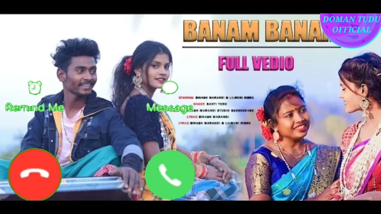 Banam Banam Kat Banam new santhali rengtone vedio 2024 bikash&fulmuni ...