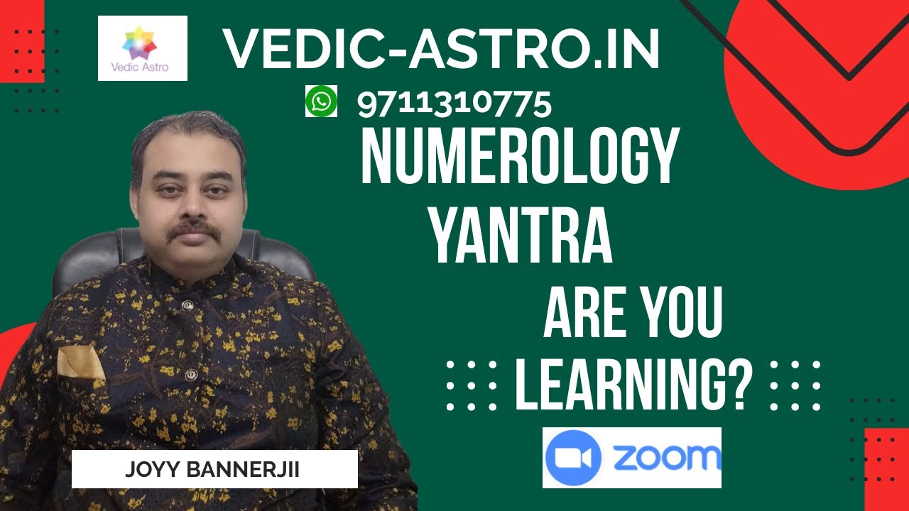 Numerology Course on LoShu Grid Vs Vedic Grid - Joyy Bannerjii - YouTube
