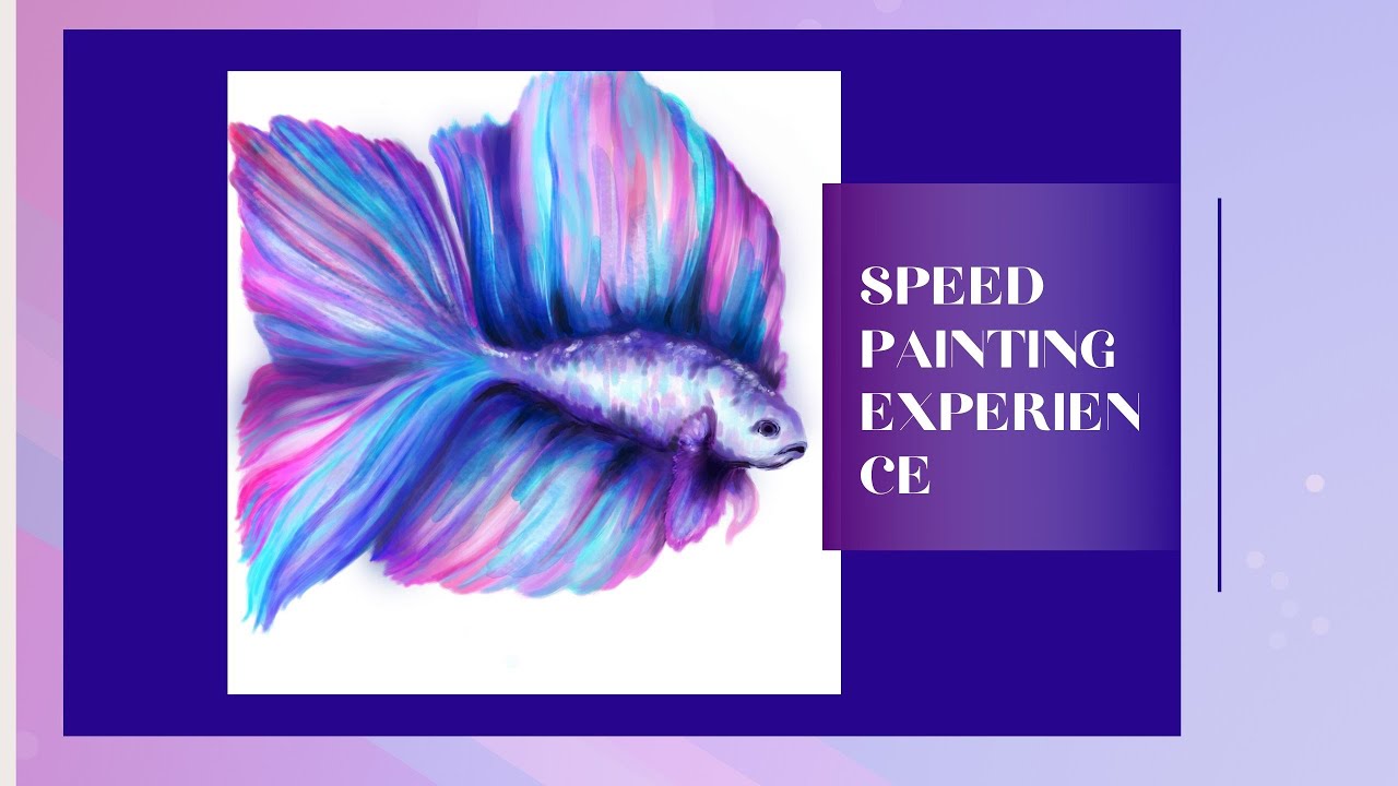 Fish Drawing process timelapse / SPEEDPAINT of a rooster fish / Animal ...