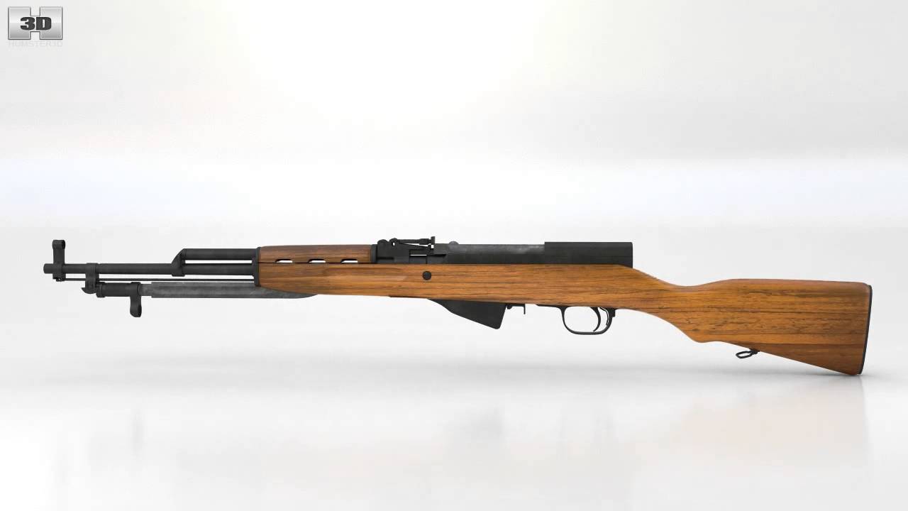 SKS 45 by 3D model store Humster3D.com - YouTube