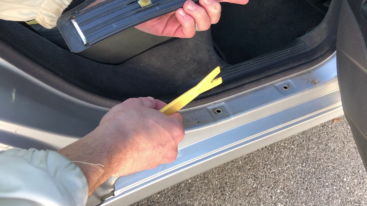 How to Replace Mercedes Door Sill Scuff Plate Trim – Father and Son Fix ...