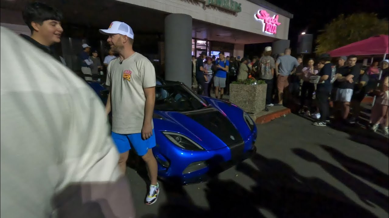 Strad pizza grand opening car meet, meeting TheStradman and DDE - YouTube
