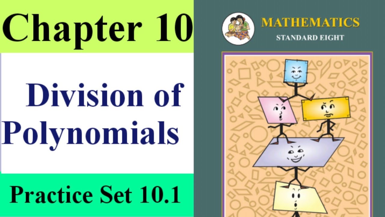 Division of polynomials class 8 Practice Set 10.1 | 8th Standard Maths ...