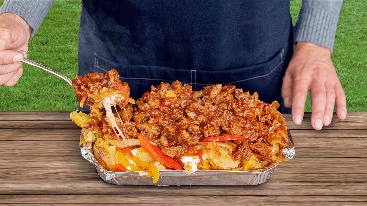 How to make Mexican Style BBQ Potatoes - Street Food Recipe - YouTube