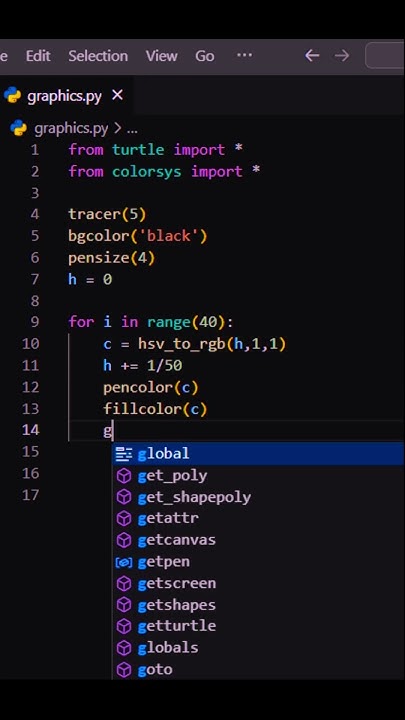 Amazing Graphics Animation Python Turtle #shorts #python - YouTube
