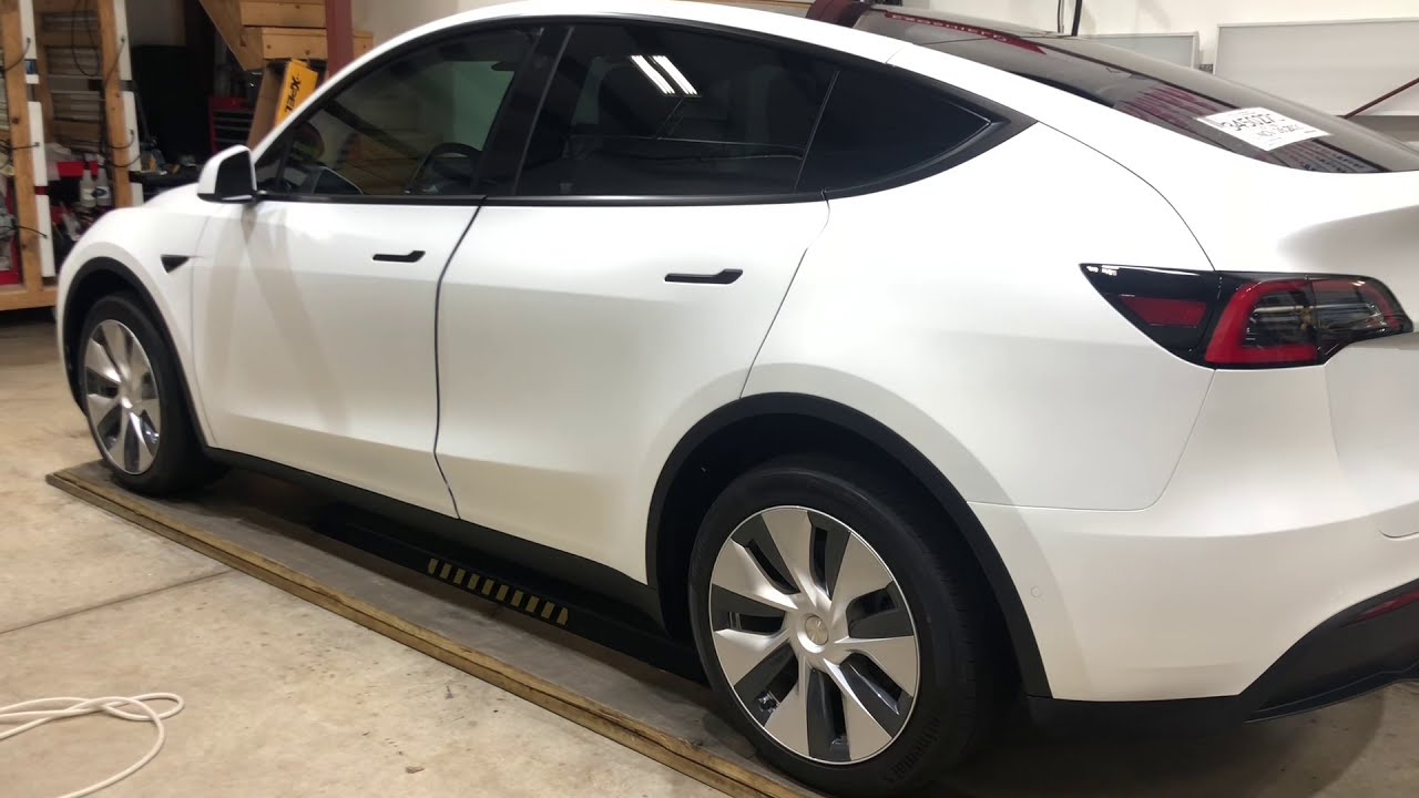 Tesla Model Y stealth wrap clear bra - YouTube