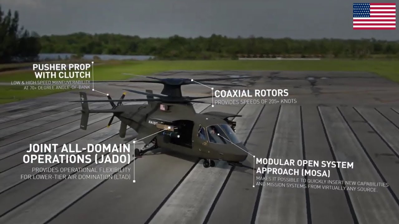 Sikorsky unveils next-gen RAIDER X helicopter prototype - YouTube