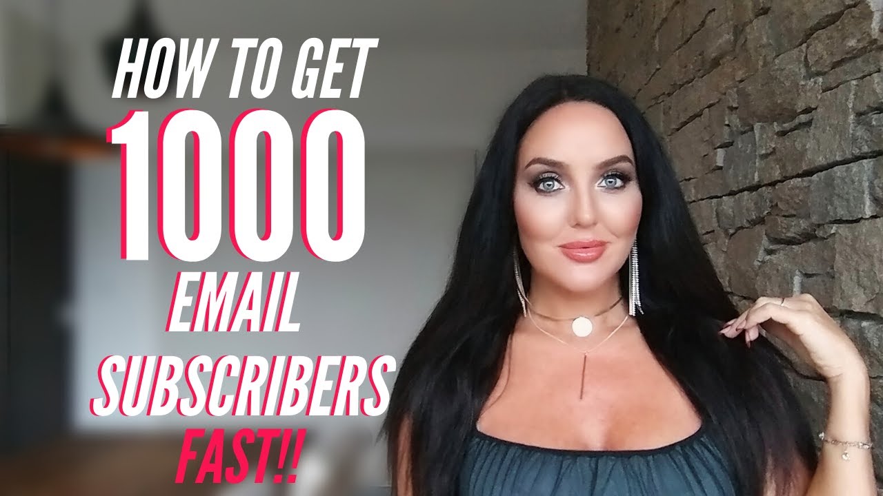 How to get 1000 emails fast | Tips to grow an email list - YouTube