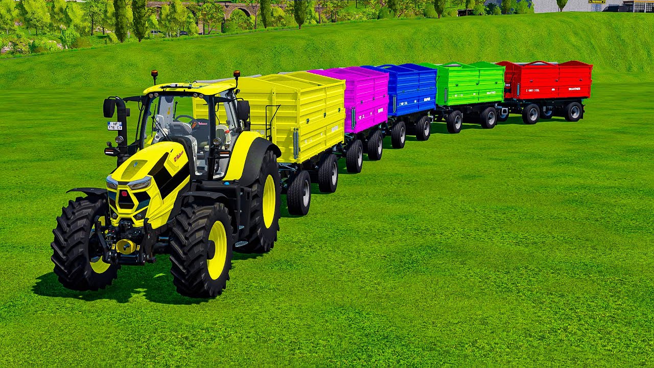 HARVESTING SUGAR BEET WITH COLORED TRACTORS & HARVESTERS - Farming ...