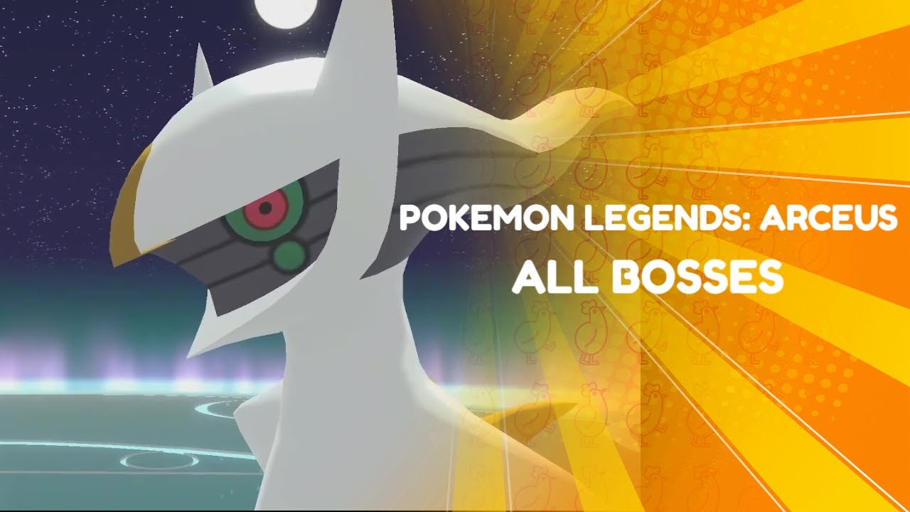 Pokémon Legends: Arceus - All Bosses - YouTube