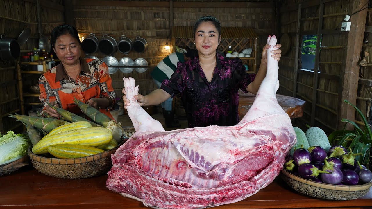 Countryside Life TV: Yummy pork recipes - 3 country chefs cook together ...