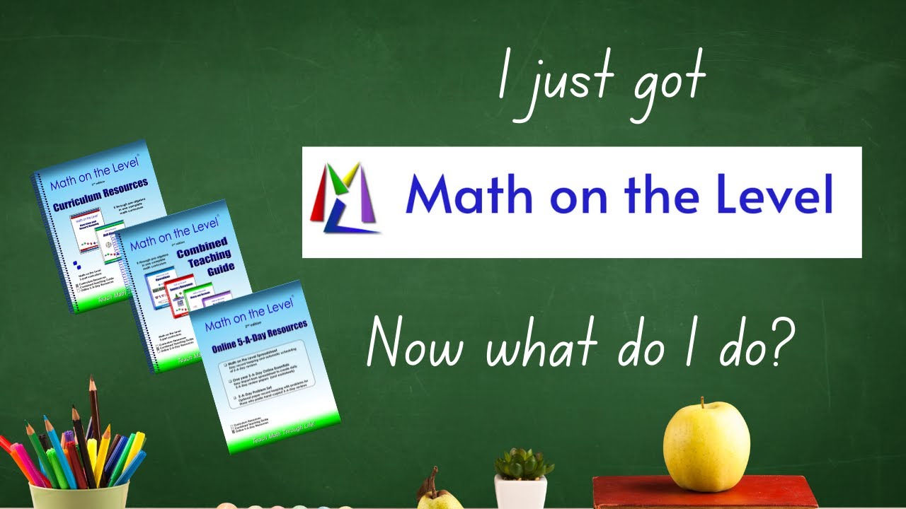 Getting Started with Math on the Level - YouTube