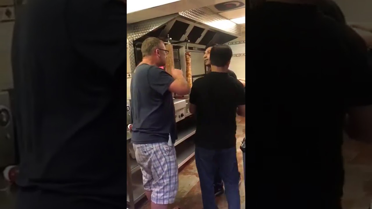 Fight inside Turkish takeaway - YouTube
