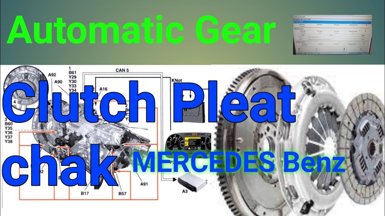 Test Clutch Position Actors MERCEDES Benz Actors Automatic Gearbox ...