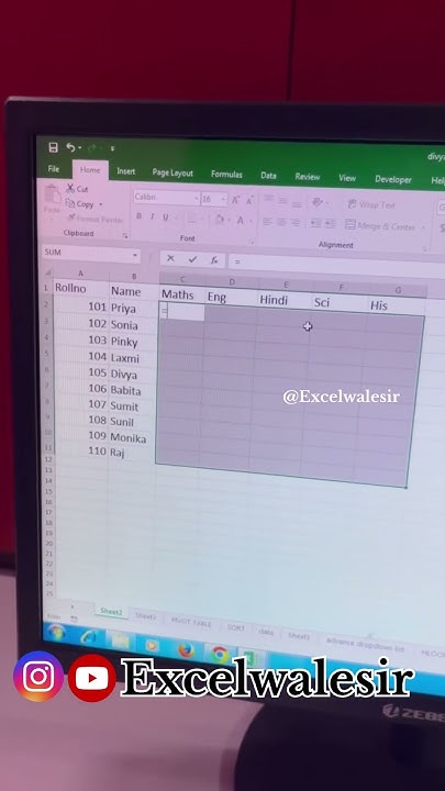 Insert Automatically Random Number in Excel | Randbetween Function #excelwalesir #ytvideoshorts ...