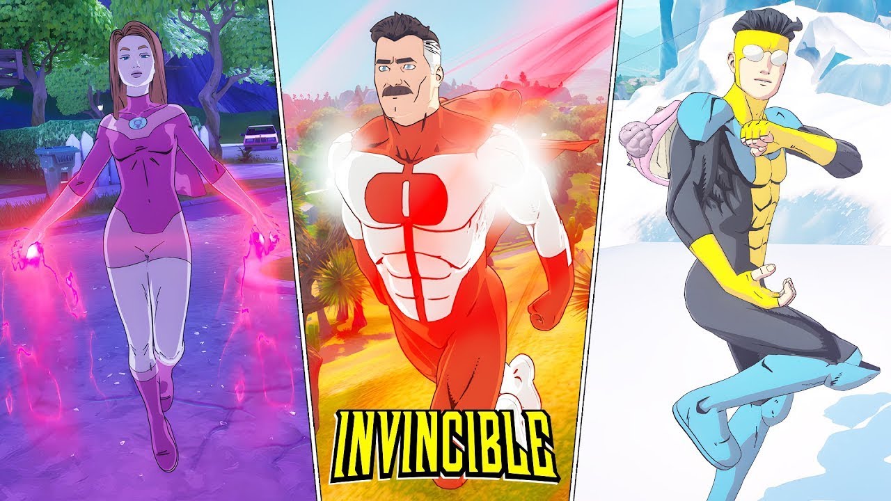 NEW INVINCIBLE Skins in Fortnite | Gameplay & Review - YouTube